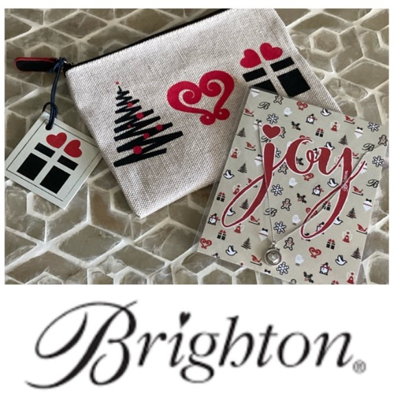 Brighton | Jewelry | New Brighton Gift Set Canvas Christmas Pouch ...